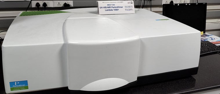 UV-VIS-NIR PerkinElmer Lambda 1050+ Spectrometer- Micro Nano Characterization Facility